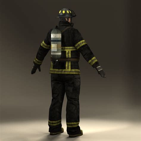 Fireman Rig 3D Model Rigged MAX OBJ 3DS FBX LWO LW LWS MA MB CGTrader