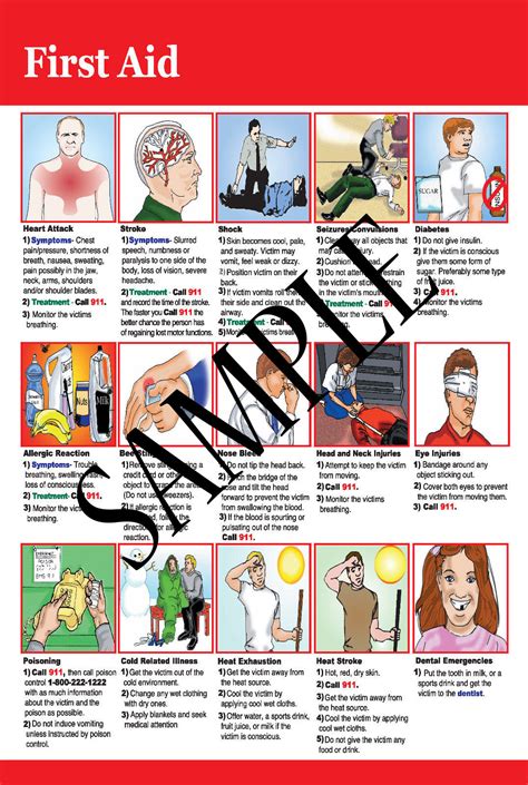 First Aid Reference Chart Grelly Uk