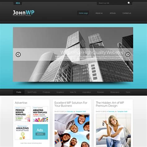 Float 3d Html Template Blog Style Website Templates