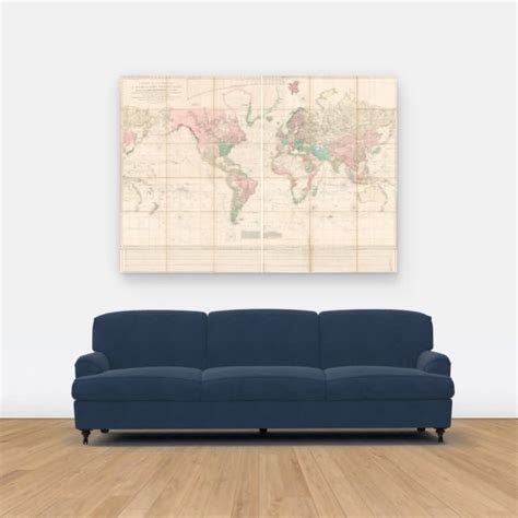 Aaron Arrowsmith A Chart Of The World On Mercators Projection 1802 C