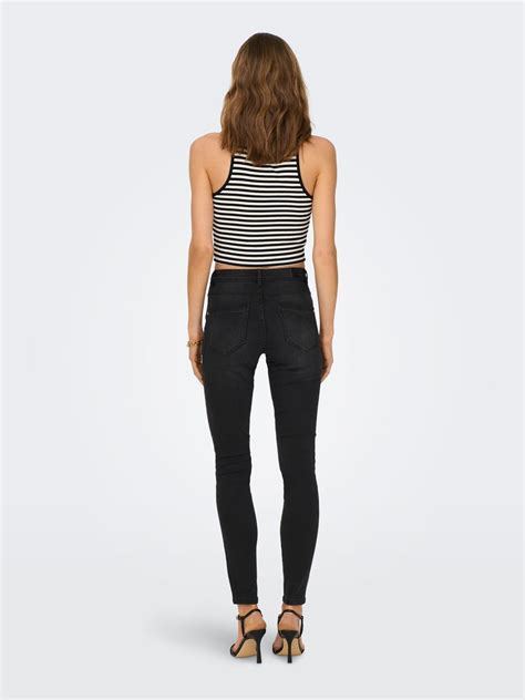 Onlwauw Mid Skinny Jeans Zwart Only®
