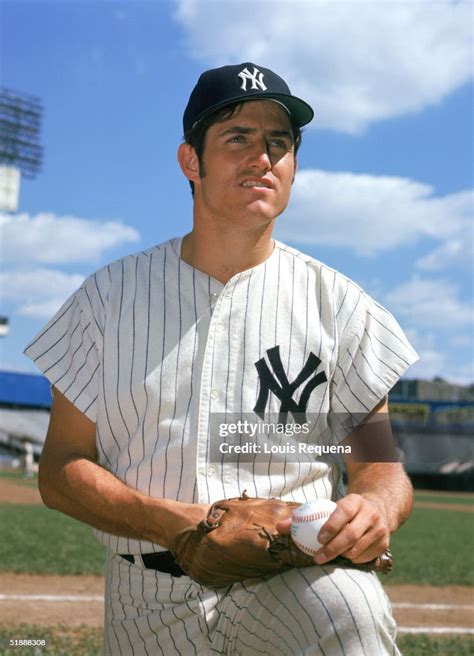 Pitcher Fritz Peterson Of The New York Yankees Poses For A Portrait