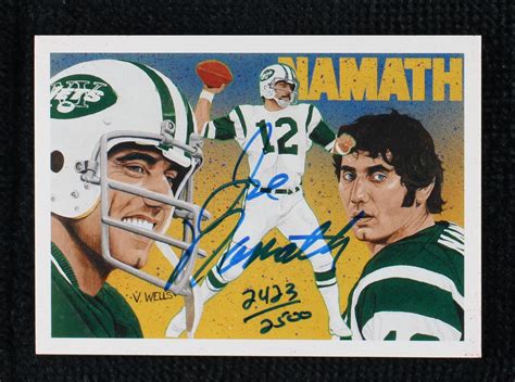 1991 Upper Deck Football Heroes Joe Namath Autograph 18 Joe Namath 2500 Au For Sale Online