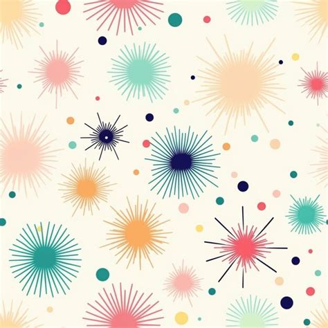 Premium Ai Image A Close Up Of A Colorful Pattern Of Stars And Dots