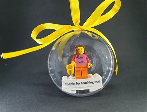 Personalised Lego Minifigure Teacher Bauble Teacher Gift Etsy Australia