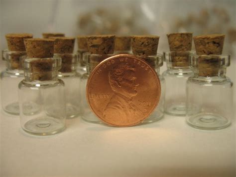 100 Small Glass Bottles With Corks 05ml Bitty Bottles 100 Etsy