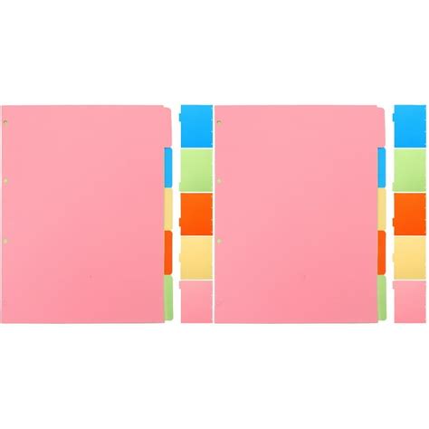 4 Sets Separator Page Aesthetic Dividers Detachable Binder Tabs Note Pads Notebook Tablet Paper