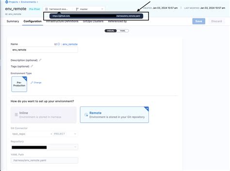 Manage Harness Environments And Infrastructures From Git Harness