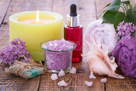 Spa Products And Accessories Aromatic Oil Soap Sea Salt Towels And