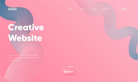 웹 사이트 방문 페이지 템플릿 디자인 웹 사이트를 위한 현대적인 미래 지향적 배경 디자인 0명에 대한 스톡 벡터 아트 및 기타 이미지 0명 3차원 형태 가상현실