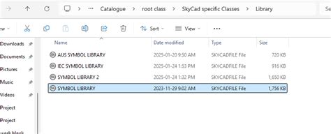 Adding Symbol Library Skycad