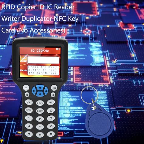 Rfid Access Control Card Reader Full Color Display Id Copier Writer