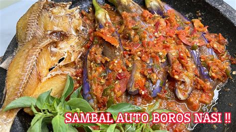 RESEP SAMBAL PECAK TERONG AUTO BOROS NASI YouTube