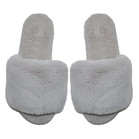 Millffy Women Fluffy Ladies Slippers Faux Wool Fuzzy Slippers Chic Lux