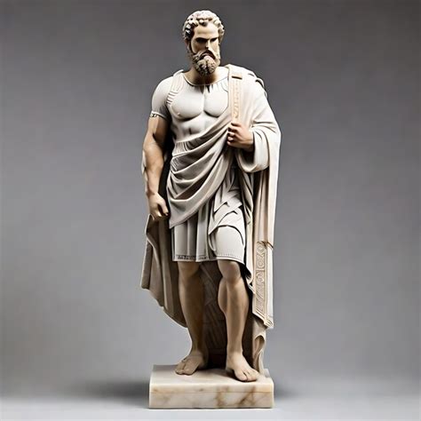 Premium Photo Classic Greek White Marble Male Statue Ai