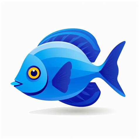 Premium Ai Image Blue Fish