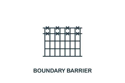 Boundary Barrier Icon Graphic By Aimagenarium Creative Fabrica