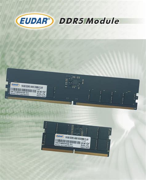Computex Taipei Product Info Ddr5 Module Eudar Technology Inc