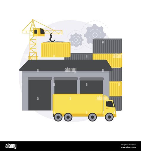Logistics Hub Abstract Concept Vector Illustration Stock Vector Image