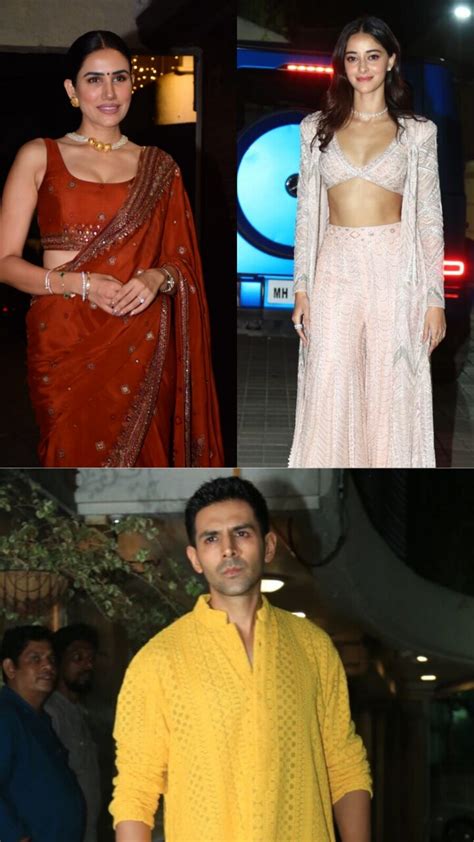 Bollywood Celebs At Sara Ali Khans Diwali Bash