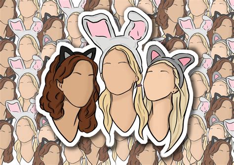 Mean Girls Inspired Stickers Hand Drawn High Quality Gloss Etsy