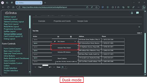 In High Contrast Themes Keyboard Focus Indicator Is Not Visible On The Values Of Action