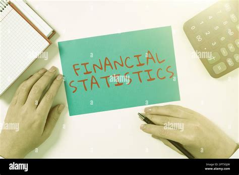 Writing Displaying Text Financial Statistics Business Concept