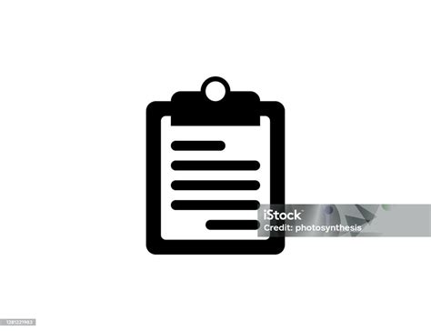 클립보드 아이콘입니다 점검 표 격리 된 클립 보드 메모장 기호 벡터 0명에 대한 스톡 벡터 아트 및 기타 이미지 0명 개념