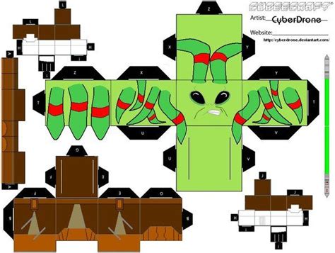 396 Best Cube Craft Printables Images On Pinterest Papercraft Paper