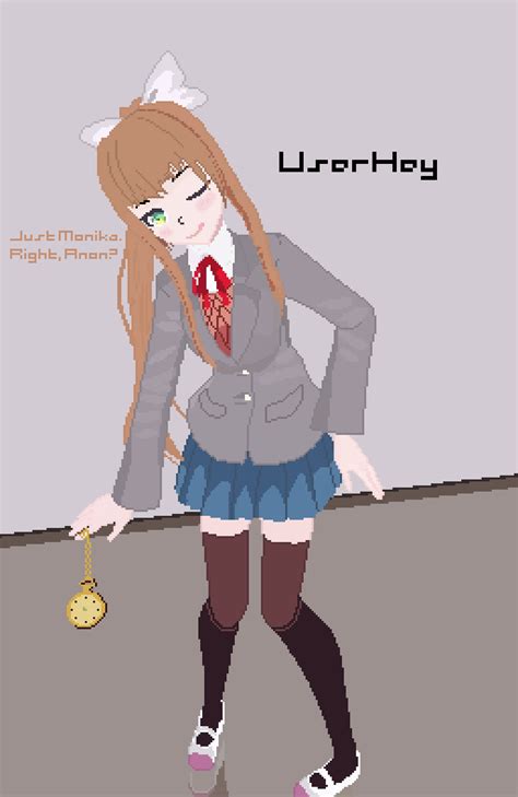 Hypnohub Absurdres Blush Brown Hair Doki Doki Literature Club Female