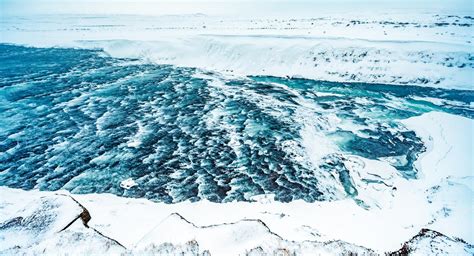Premium Photo Gullfoss Waterfall View And Winter Lanscape Picture In