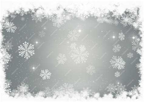 Snowflake Frame Vector