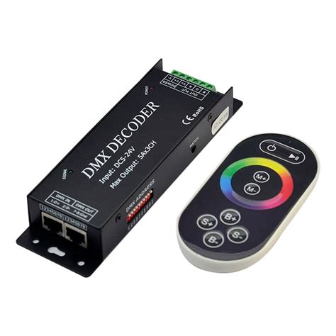Dmx Dc V Channel Dmx Bar Decoder With Eight Touch Remote Control