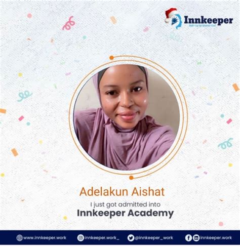 Aishat Adelakun On Linkedin Productdive Innkeeper Tobiotokiti Esthero 3mtt Lsetf