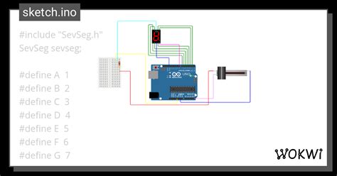 Seven Segment Wokwi Esp32 Stm32 Arduino Simulator
