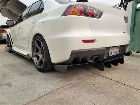 Evo X V3 Rear Diffuser Invictus Aero