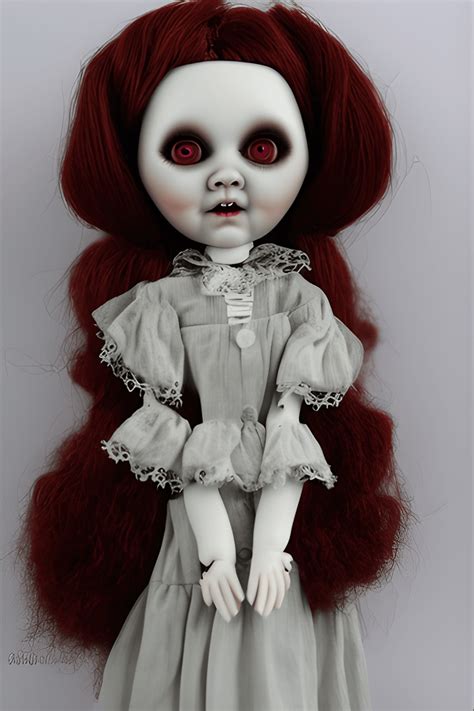 Creepy Spooky Porcelain Doll Runway Ml Blythe Dolls 30mm Glowing