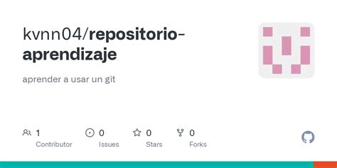 GitHub Kvnn04 Repositorio Aprendizaje Aprender A Usar Un Git