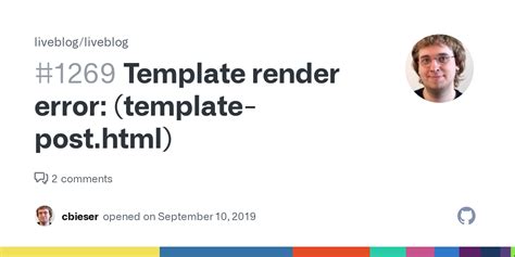 Template Render Error Template Post Html Issue 1269 Liveblog