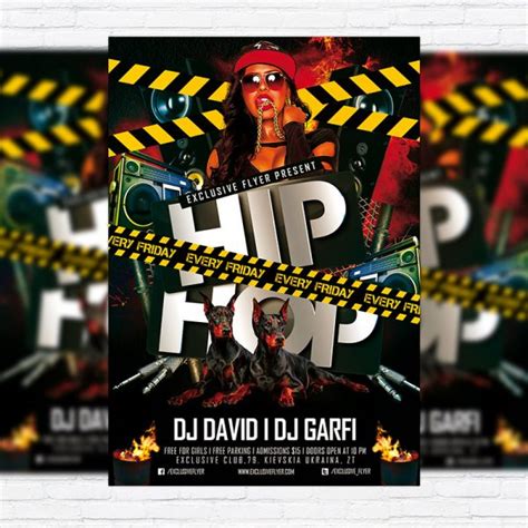 Hip Hop Music Party Flyer Psd Template Flyer Psd