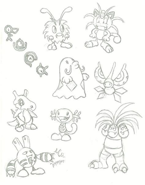 Pokemon Doodles 4 By Greliz On Deviantart