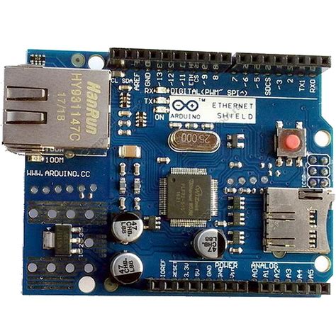 Модуль Arduino Ethernet Shield W5100 с поддержкой Poe купить в интернет
