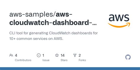 Github Aws Samplesaws Cloudwatch Dashboard Generator Cli Tool For Generating Cloudwatch