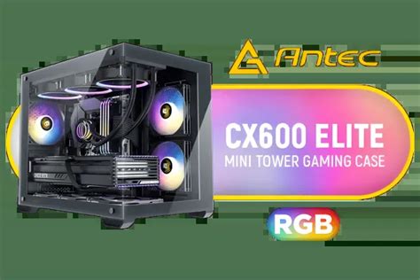 Antec Cx600m Rgb Gaming Case — Micro Atxitx 270° View