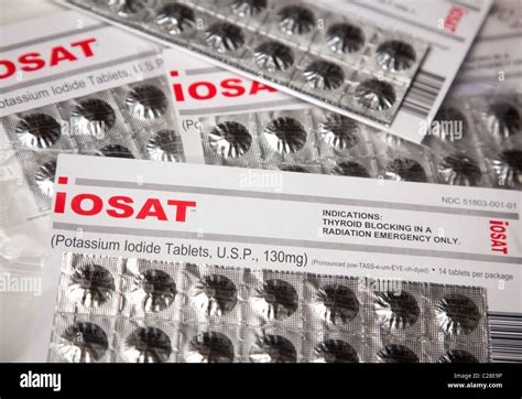 IOSAT Potassium Iodide Tablets 130 Mg 14 Tablets Each 10 Packs