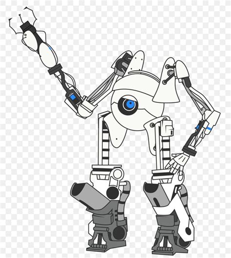Portal 2 Robot Vector Graphics Png 800x916px Portal Arm Art Atlas