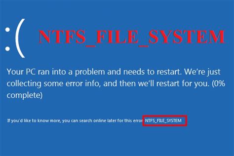 Methods To Fix The Windows Ntfs File System Error