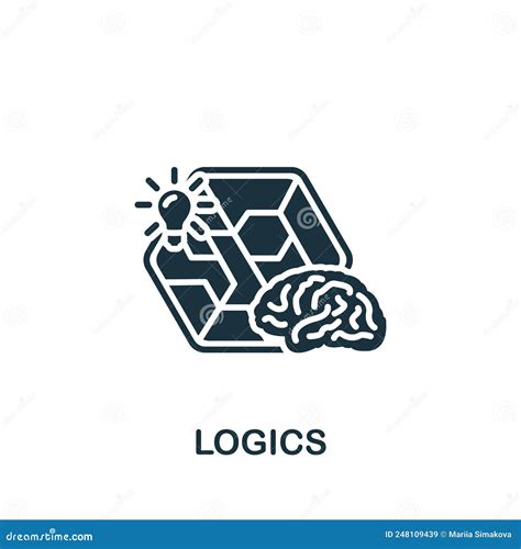 Logics Icon Monochrome Simple Science Icon For Templates Web Design