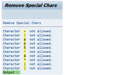 How To Handle Special Characters In A String In Abap Elearning Solutions