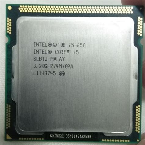 Intel Core i5 -650 socket 1156 (แถมหน้ากากอนามัย) | Shopee Thailand